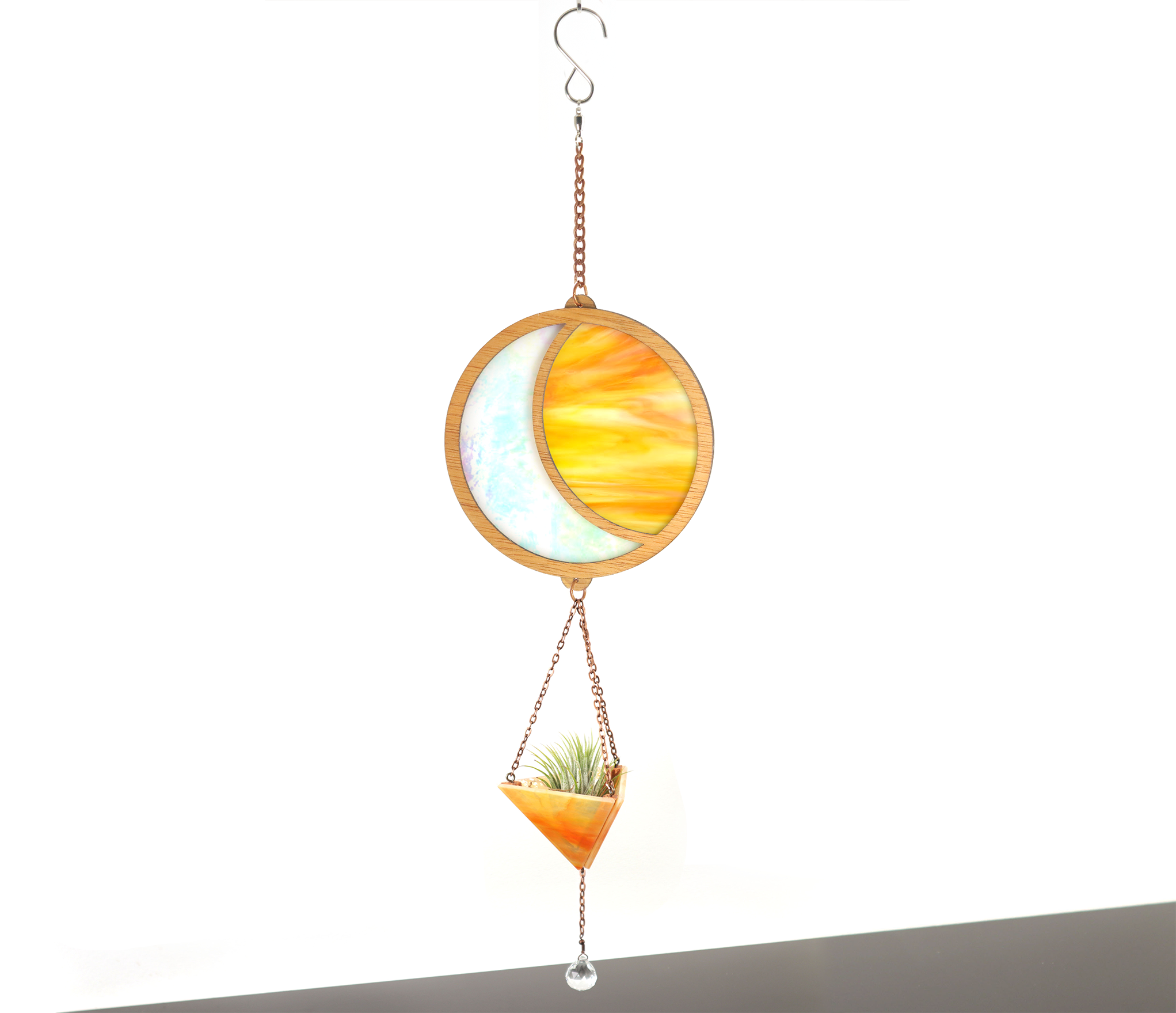 Hanging Stained Glass – Santo Illuminated